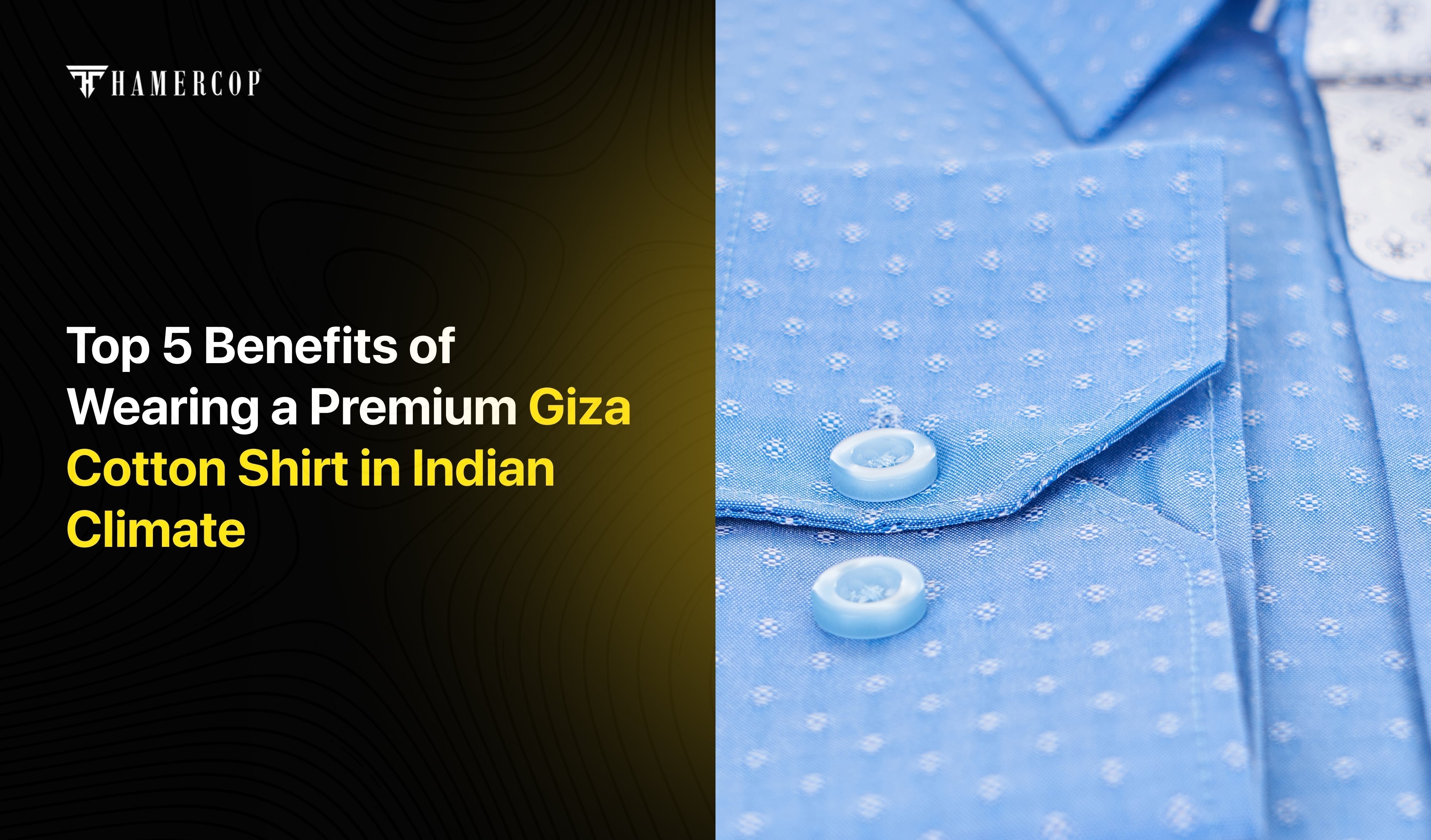 Top 5 Benefits of Wearing a Premium Giza Cotton Shirt – Hamercop