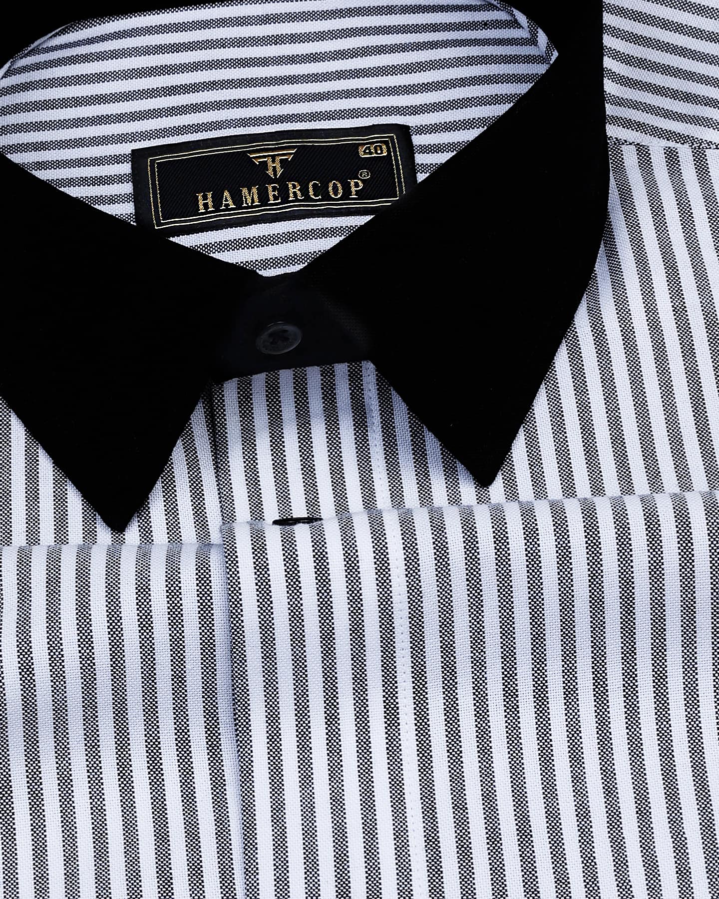 Atlanta Black Bengal Stripe Shirt – Oxford Cotton – Hamercop