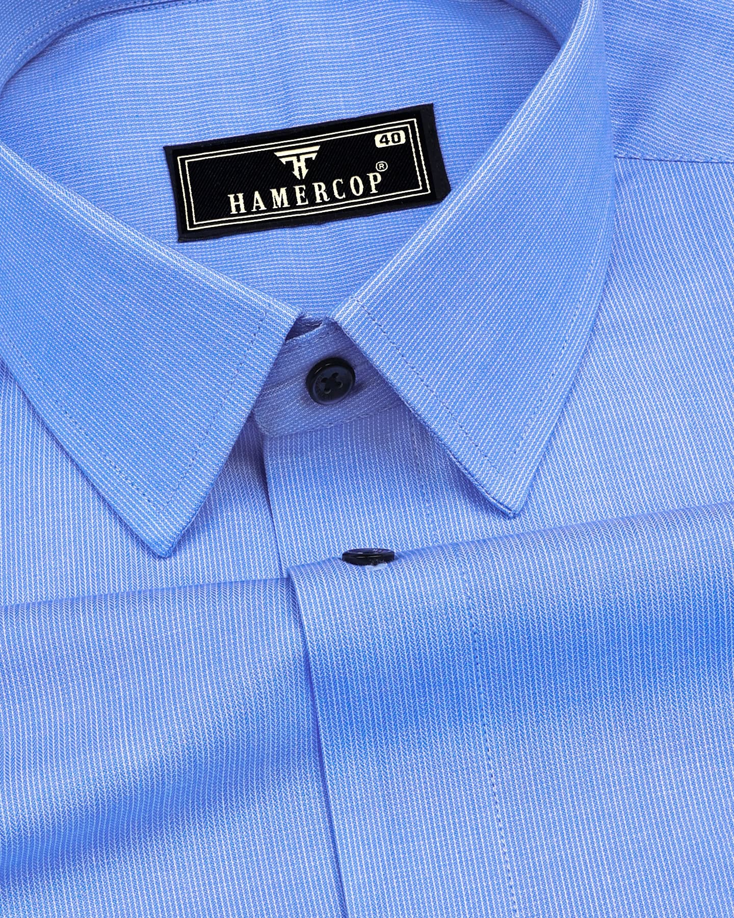 Impex Blue Dobby Cotton Formal Shirt – Hamercop