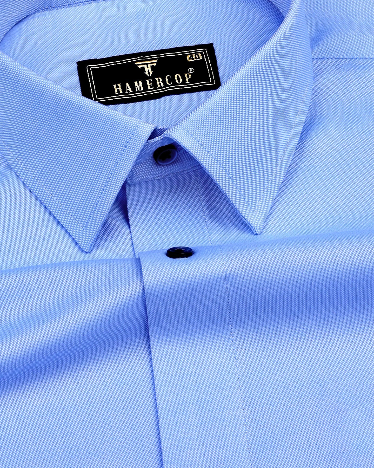 Helium Blue Oxford Cotton Formal Shirt – Hamercop