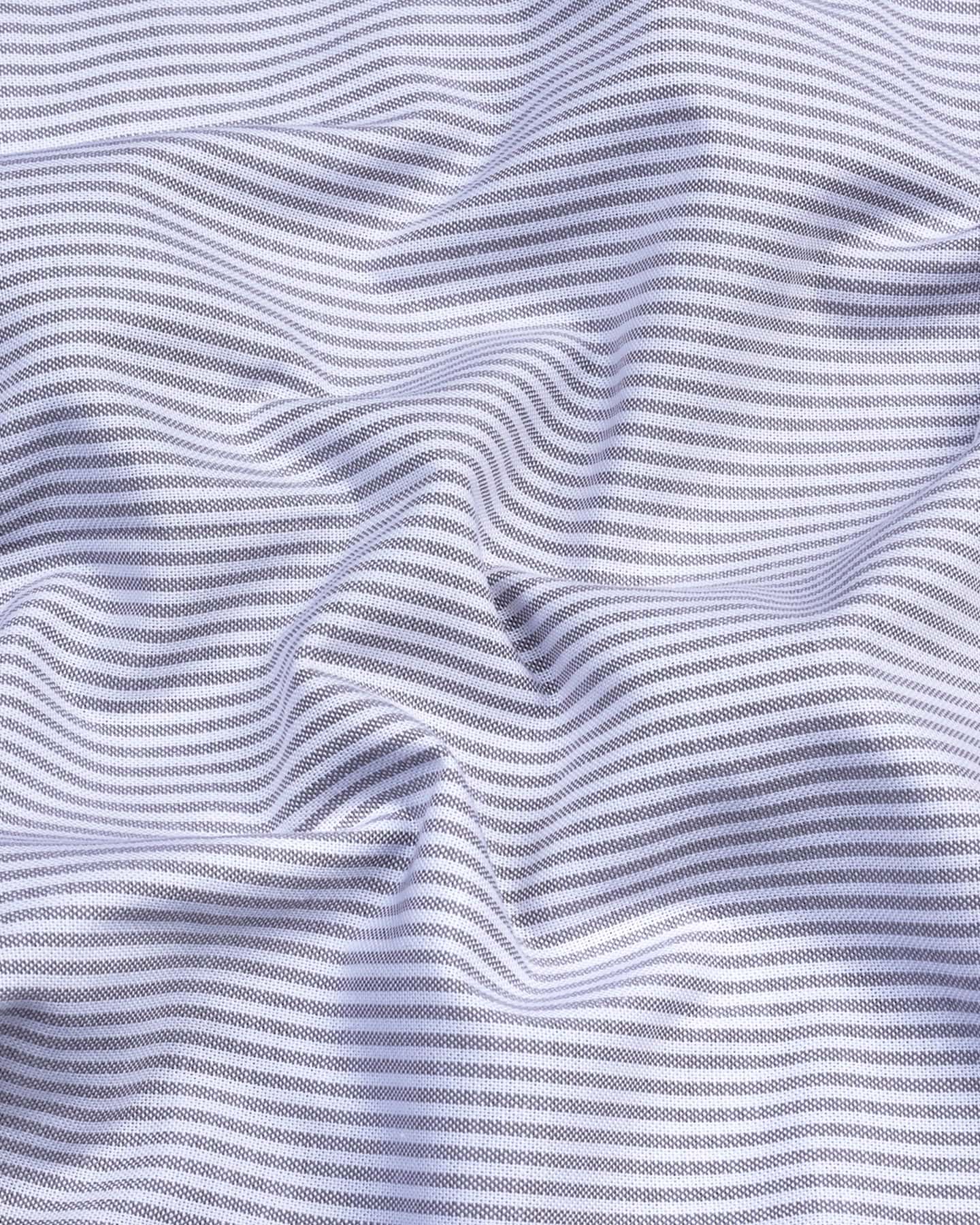 Stanton Gray Bengal Stripe Oxford Shirt – Hamercop