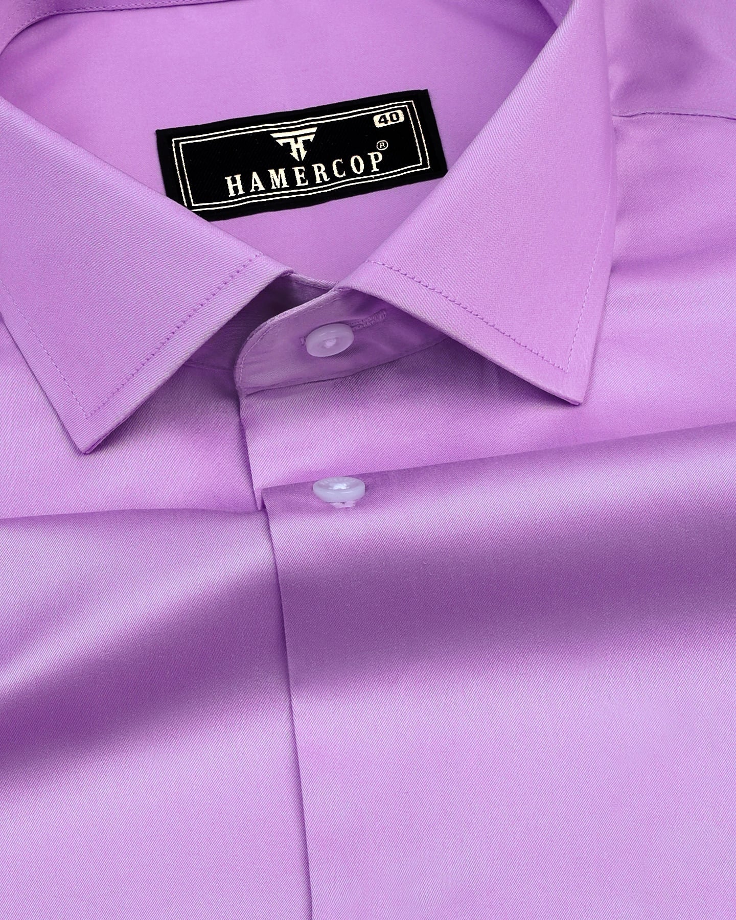 Purple Soft Touch Satin Premium Cotton Shirt – Hamercop