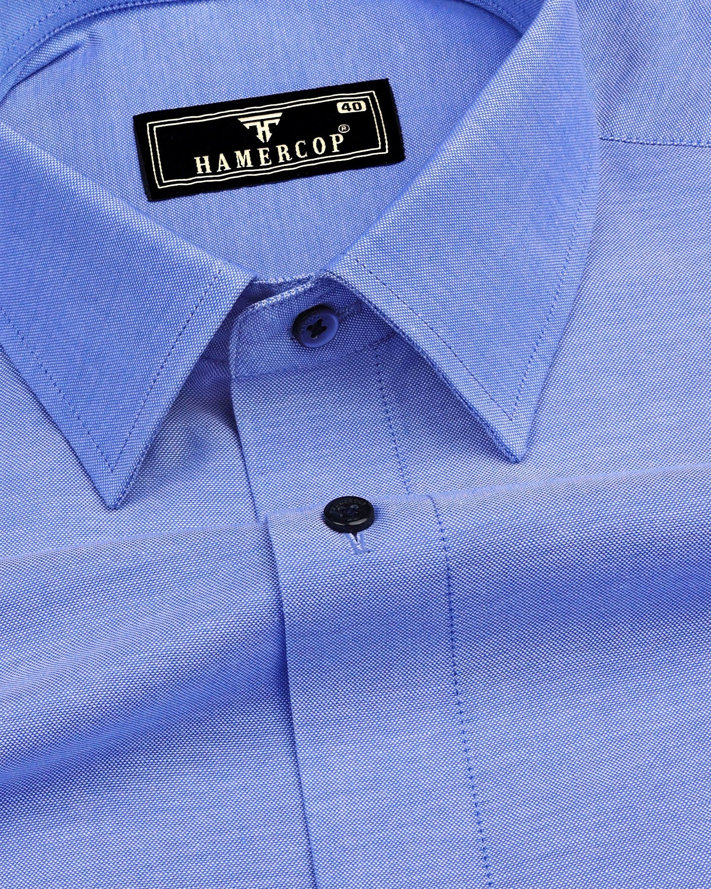 Carolina Blue Oxford Cotton Shirt – Hamercop