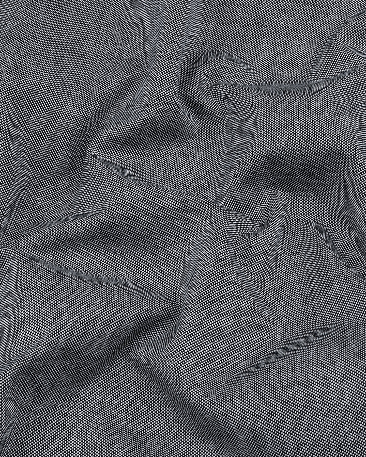 Ash Gray Formal Shirt – Plain Oxford Cotton – Hamercop