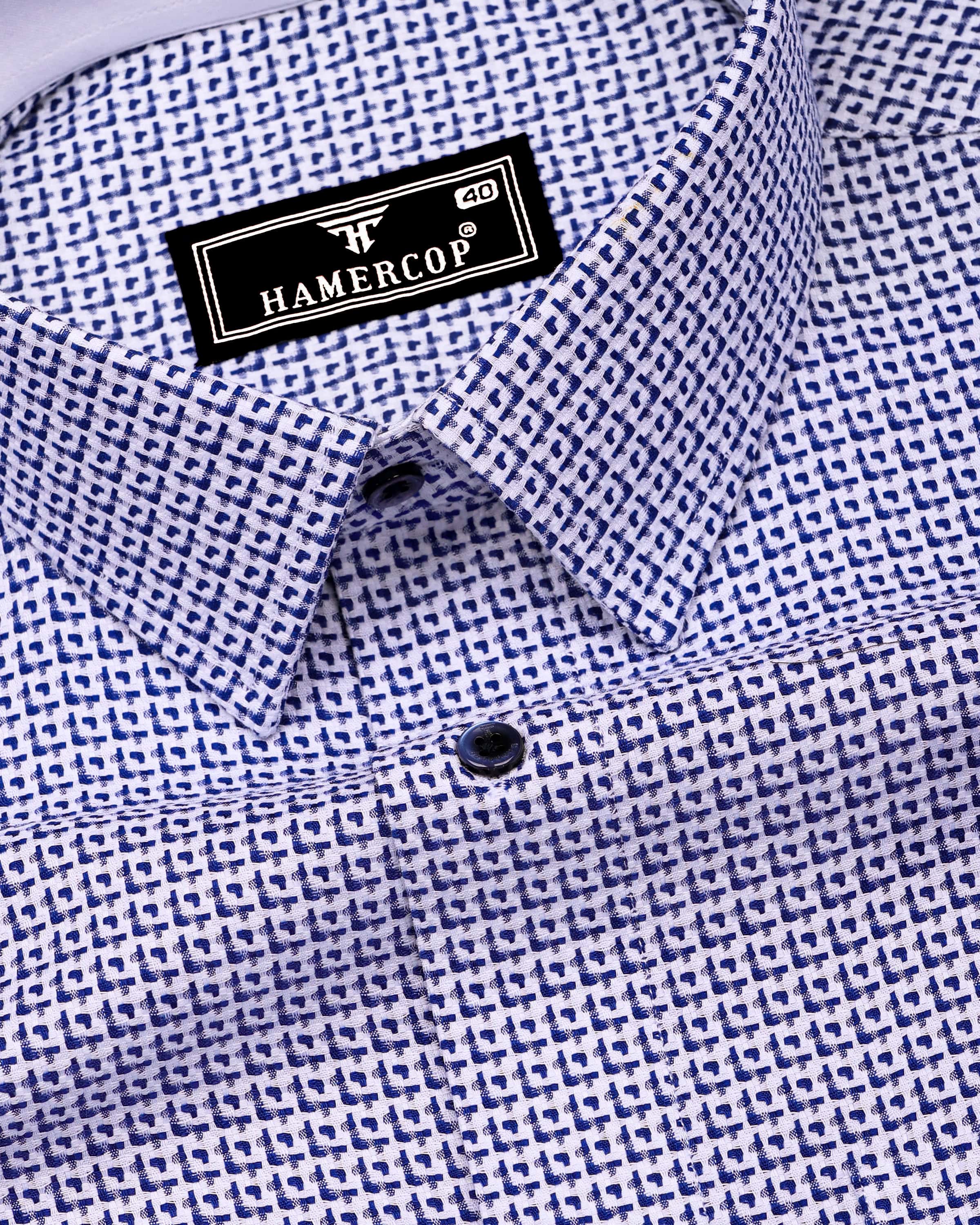Truxton White Shirt with Black Dobby Detail – Hamercop