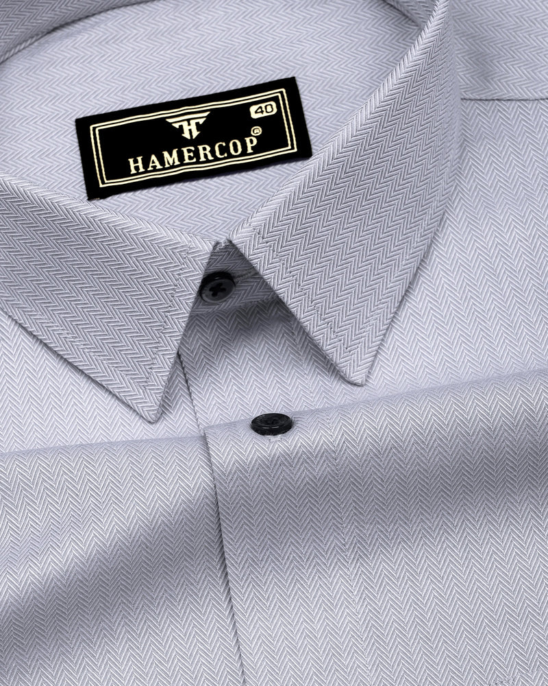 Pestry Gray White Stripe Premium Giza Cotton Shirt – Hamercop