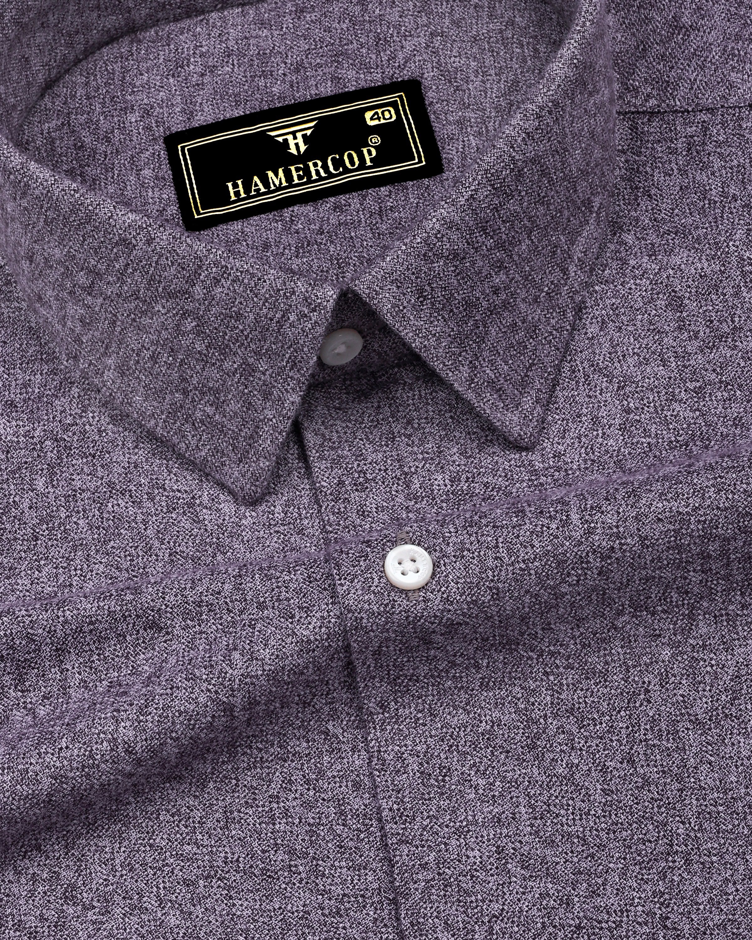 Brown Flannel Cotton Shirt with Dual-Tone Plaid – Hamercop