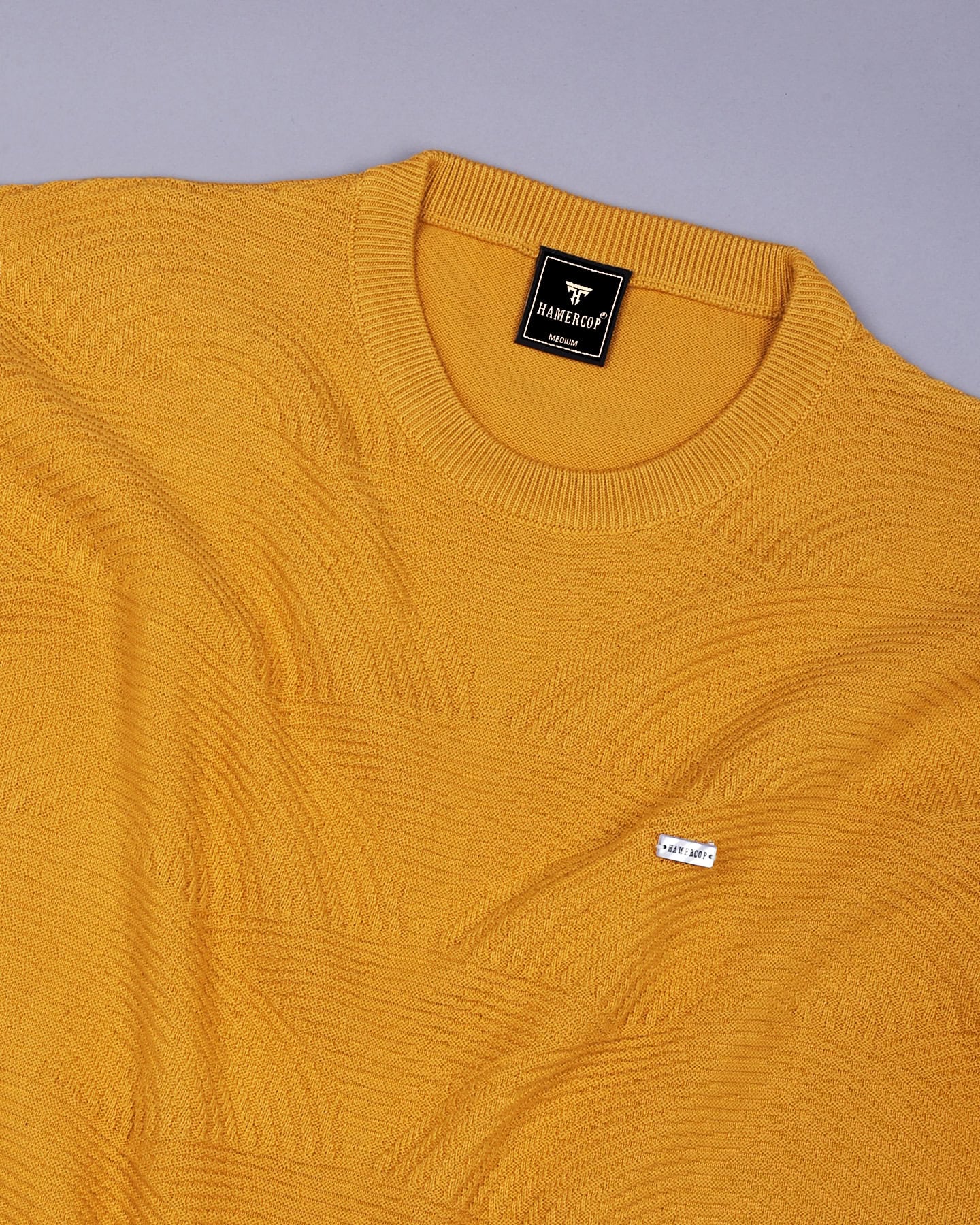 Turmeric Yellow Knitted Cotton T-Shirt – Hamercop