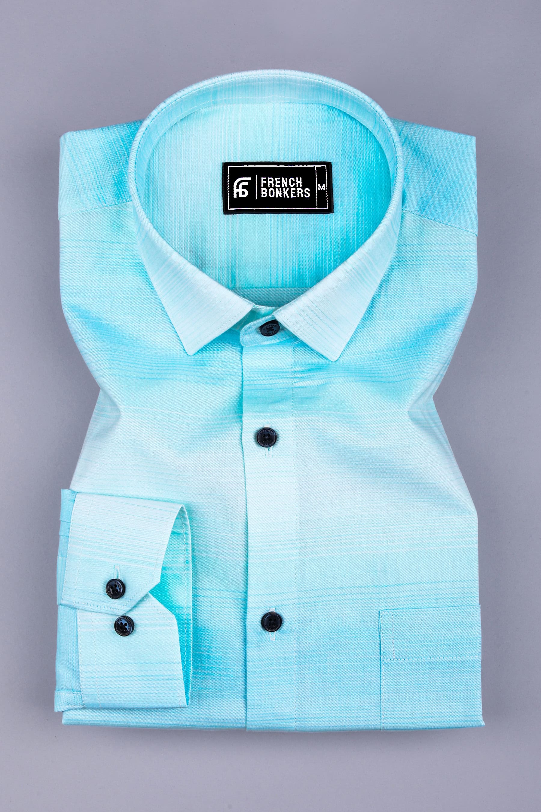 Light Turquoise with White Ruff Line Shirt – Hamercop