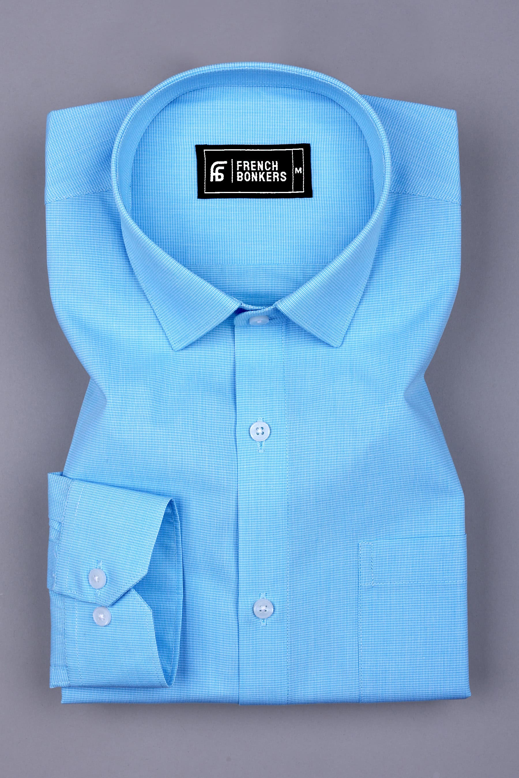 Water Blue with White Houndstooth Shirt – Hamercop