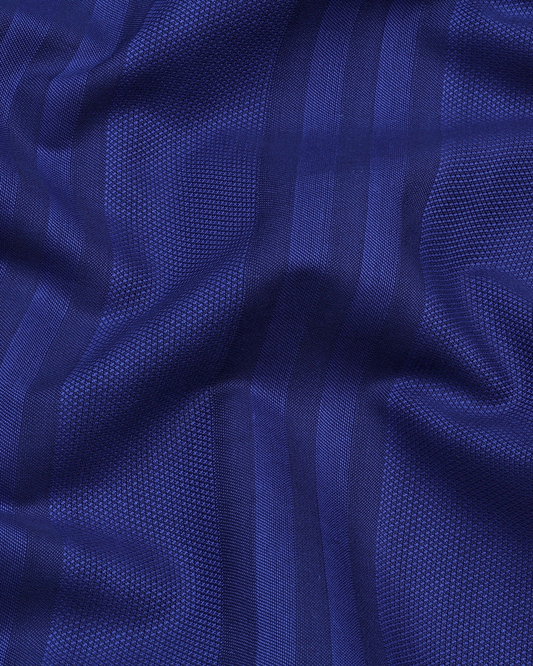 Radiant Blue Dobby Weft Stripe Premium Giza Shirt – Hamercop